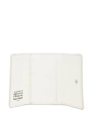 MAISON MARGIELA Four-stitch Leather Bi-fold Wallet - White