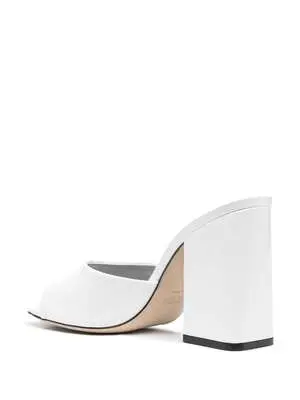 Paris Texas Anja Leather Sandals - White