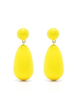 ESHVI Enamel Earrings - Yellow