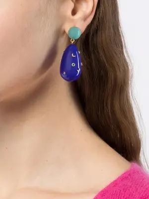 ESHVI Drop Earrings - Blue