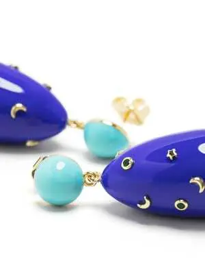 ESHVI Drop Earrings - Blue