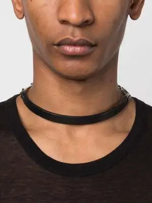 RICK OWENS BEVELED CHOKER チョーカー Crystal Beveled Choker in Dark Bronze – SVRN