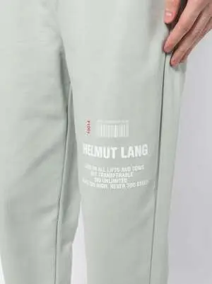 Helmut Lang Logo-print Elasticated-waistband Sweatpants