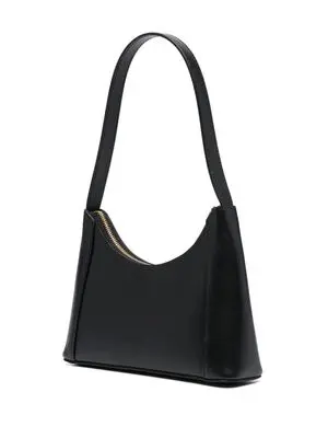 Furla Logo-plaque Leather Shoulder Bag - Black