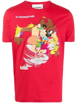 Iceberg X Looney Tunes Cotton T-shirt - Red