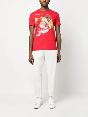 Iceberg X Looney Tunes Cotton T-shirt - Red
