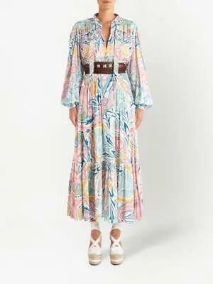Etro Graphic-print Pussy-bow Blouse