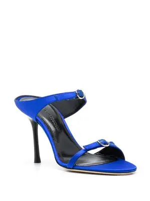 Victoria Beckham Double-strap Satin Sandals