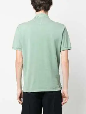 Fedeli Jersey Short-sleeved Polo Top - Green
