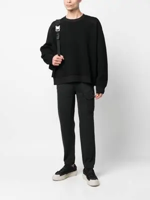 Y3 Ribbed-knit Panelled Jumper