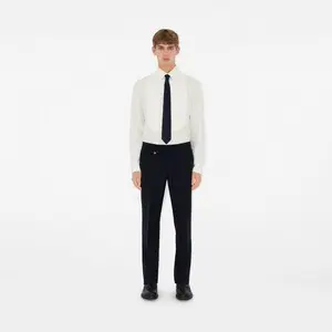 Burberry Classic Fit Wool Mohair Tailored Trousers
