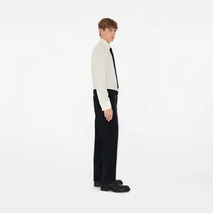 Burberry Classic Fit Wool Mohair Tailored Trousers