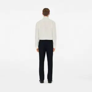Burberry Classic Fit Wool Mohair Tailored Trousers
