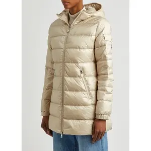 Moncler Glements Hooded Quilted Shell Coat