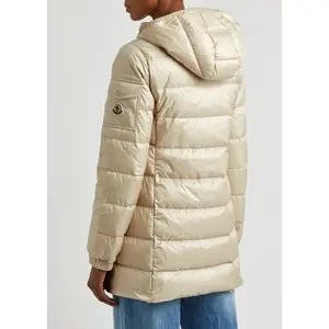 Moncler Glements Hooded Quilted Shell Coat