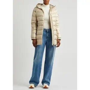 Moncler Glements Hooded Quilted Shell Coat