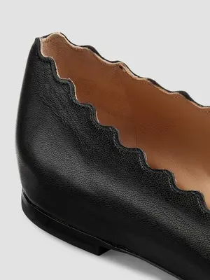 Chloé Lauren Leather Ballet Flats - Black