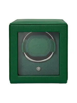 Wolf Cub Single Watch Winder With Cover - Pink Green