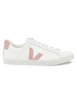 VEJA Women's Esplar Low-Top Leather Sneakers - Extra White Babe  - Extra White Babe