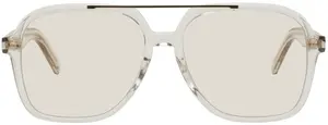 Saint Laurent Saint Laurent Beige SL 545 Sunglasses - 002 Trans