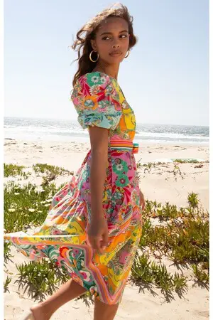 Hale Bob Yaritza Midi Dress - Pink
