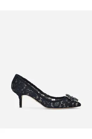 Dolce & Gabbana Lace Rainbow Pumps With Brooch Detailing