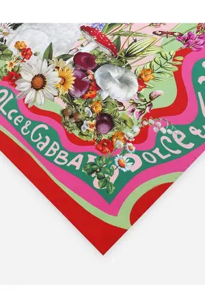 Dolce & Gabbana Rabbit-print Silk Scarf