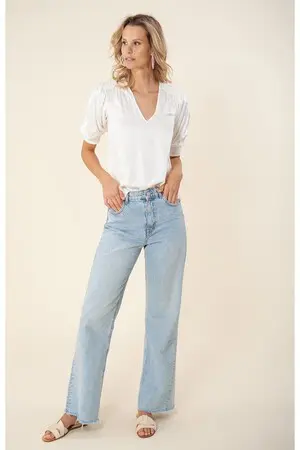 Hale Bob Jaydin Charmeuse Top - White