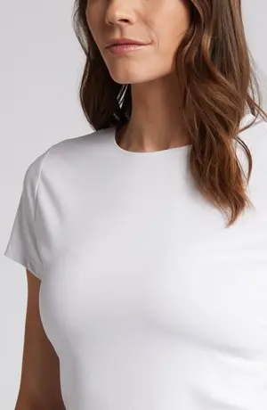 Halogen Essential Compression T-shirt - Bright White