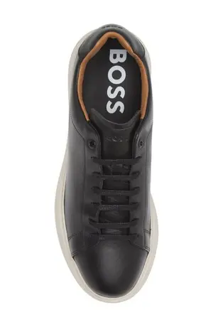 BOSS Bulton Leather Sneakers - Black