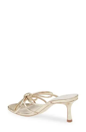 KOKO + PALENKI Strappy Sandals - Gold Leather