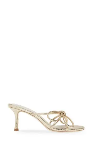 KOKO + PALENKI Strappy Sandals - Gold Leather