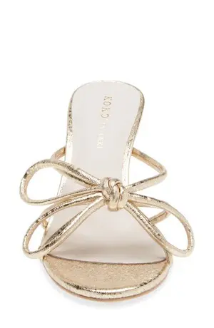 KOKO + PALENKI Strappy Sandals - Gold Leather