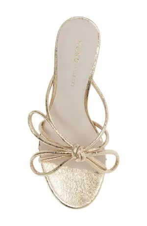 KOKO + PALENKI Strappy Sandals - Gold Leather