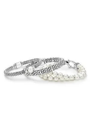 Lagos Set Of Three Bracelets