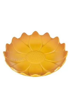 LE CREUSET Figural Flower Stoneware Spoon Rest Nectar