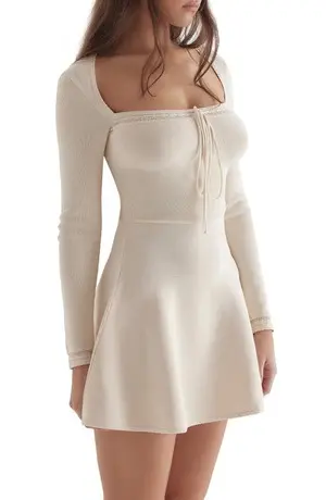 House Of Cb Caprice Knit Fit & Flare Dress