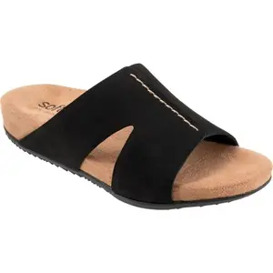 Softwalk Beverly Sandal - Black Nubuck