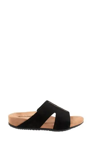 Softwalk Beverly Sandal - Black Nubuck