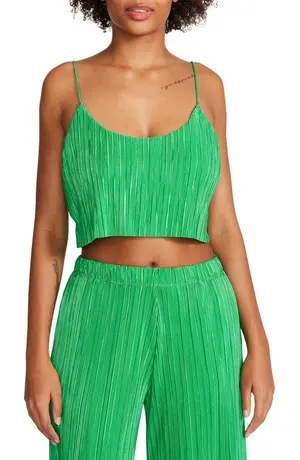 Steve Madden Gianna Plissé Crop Top