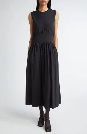Cotton Midi Dresses with Pockets