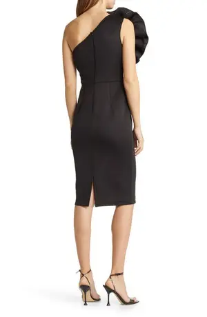 NIKKI LUND Marlena One-shoulder Dress