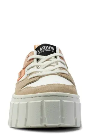 PALLADIUM Pallatower Lo Platform Sneakers - Tofu/ Beige Tan