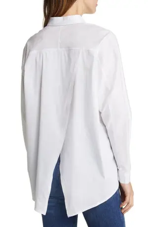 NIKKI LUND Hailey Oversize Stretch Poplin Shirt