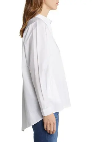 NIKKI LUND Hailey Oversize Stretch Poplin Shirt