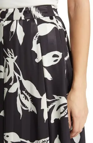 NIKKI LUND Ryan Floral Midi Skirt
