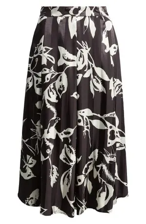 NIKKI LUND Ryan Floral Midi Skirt
