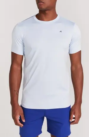 REDVANLY Minna Crewneck Performance T-shirt - Breeze