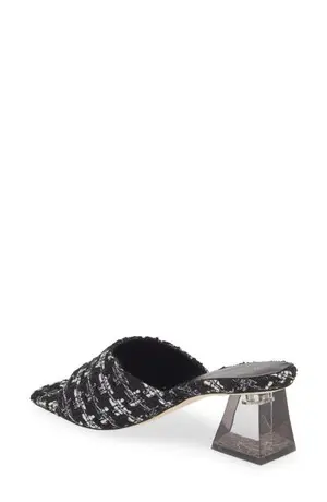 KOKO + PALENKI Belize Leather Sandal - Black Tweed