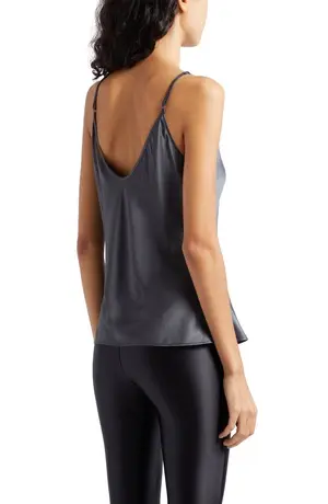 L'Agence Lexi Silk Camisole - Charcoal Grey